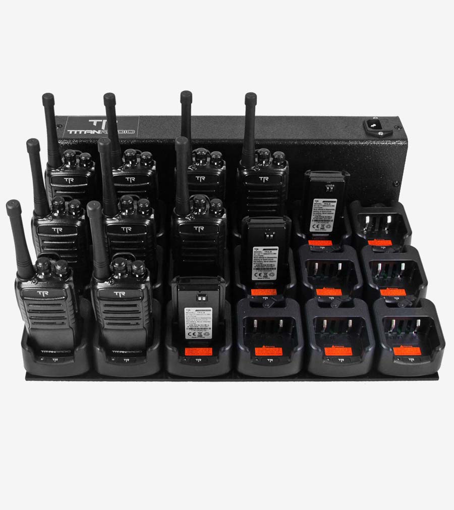 Titan 18 Unit Bank Charger for Two-Way Radios